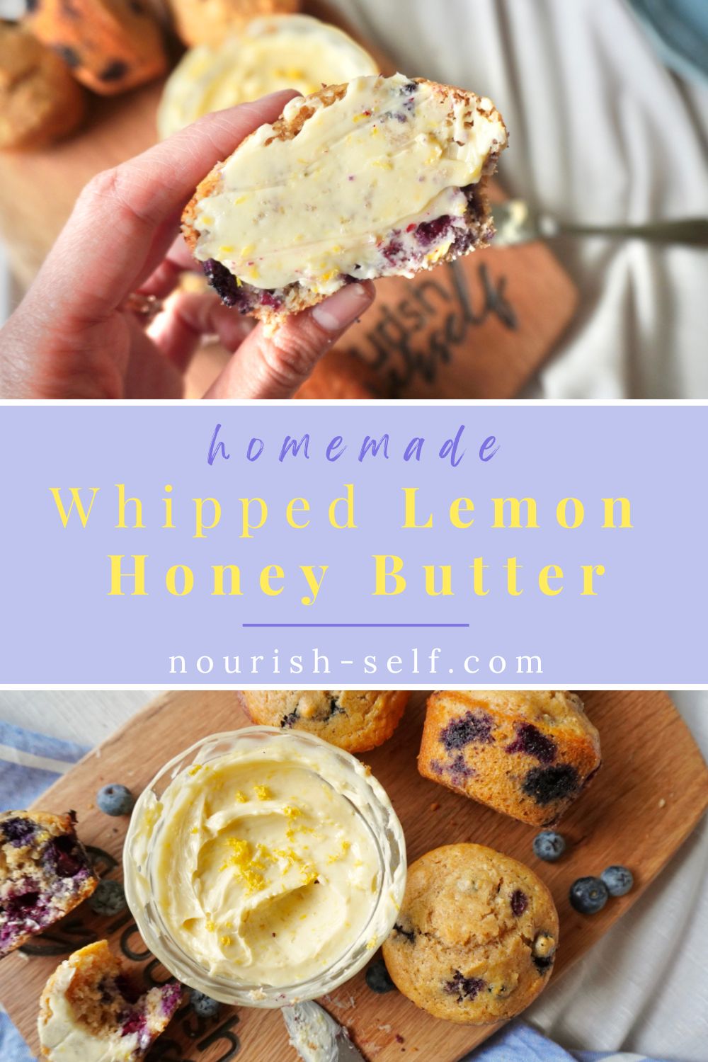 Whipped Lemon Honey Butter - Nourish Yourself