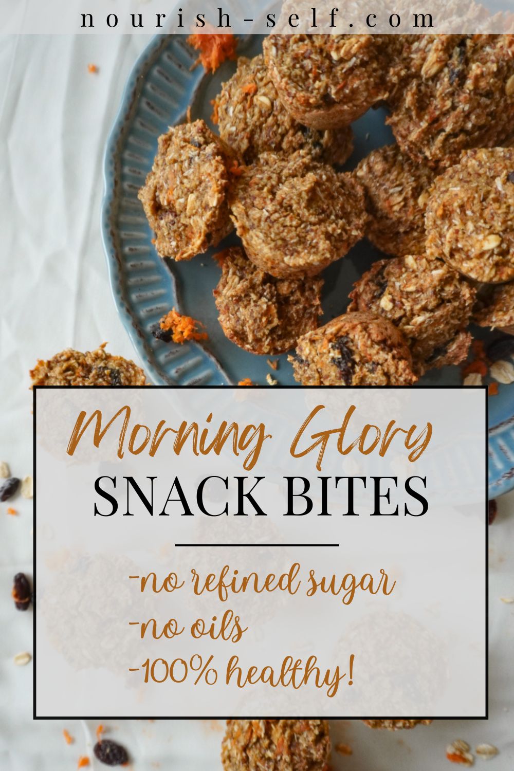 Morning Glory Snack Bites- (Oil and Refined Sugar Free) - Nourish Yourself