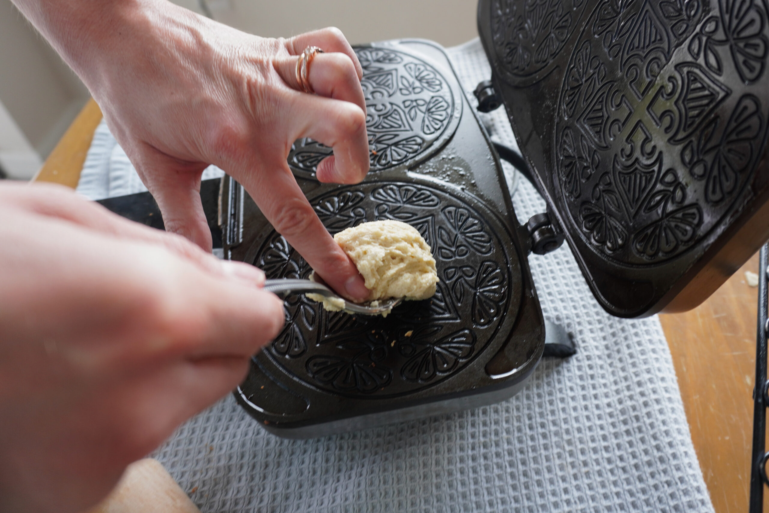 Norwegian Krumkaker - Norwegian Christmas Cookie - Nourish Yourself